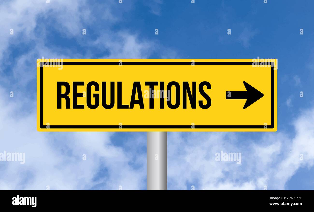 Regulations road sign hi-res stock photography and images - Alamy
