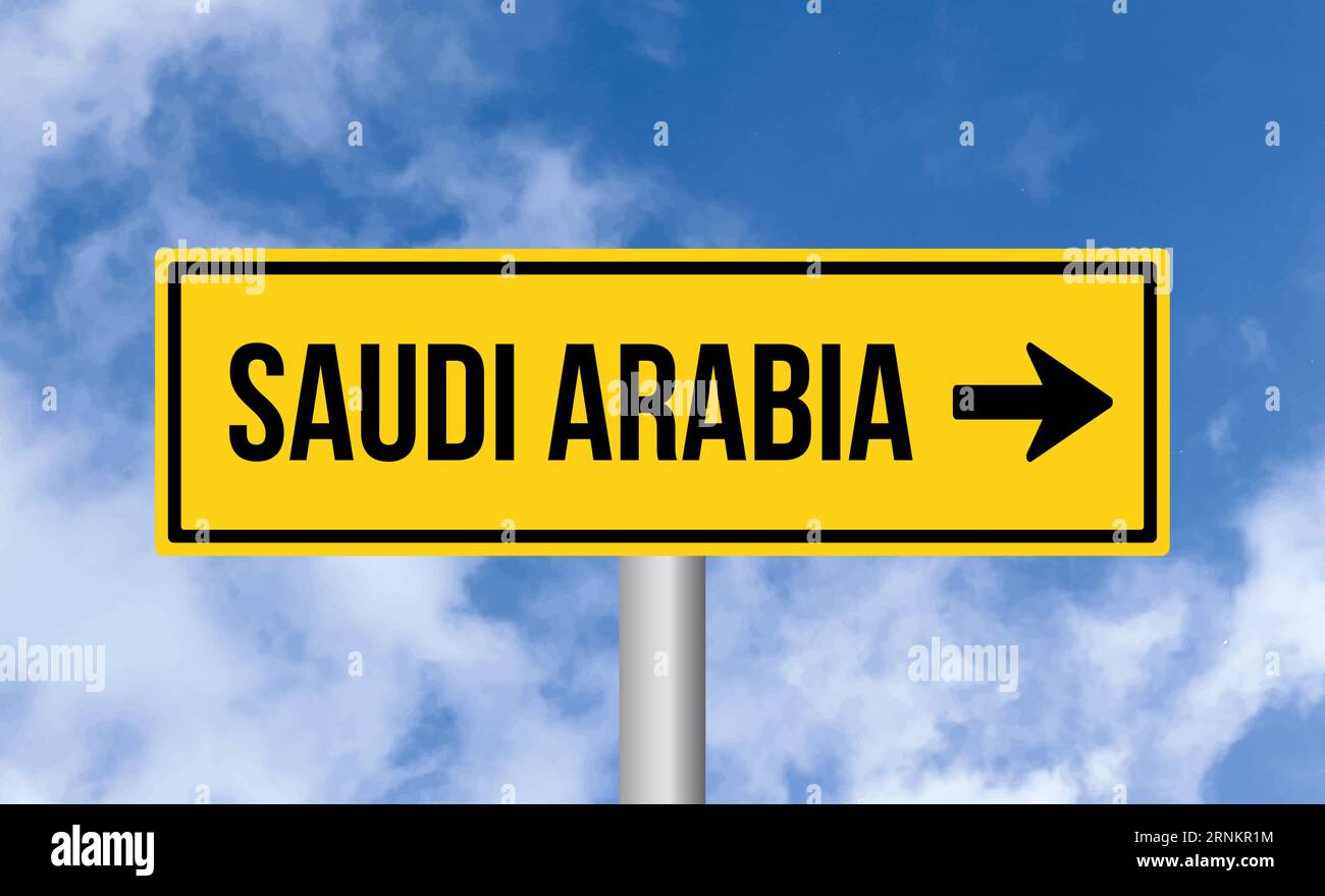 Saudi arabia road sign hi-res stock photography and images - Alamy