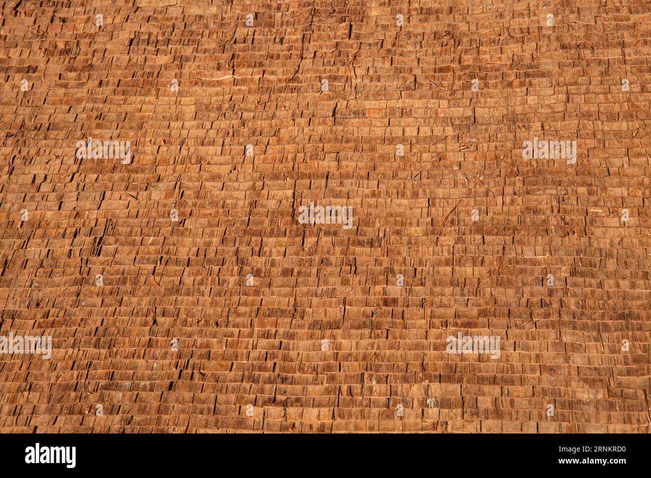 Closeup Hiwada buki roofing style traditional Japanese made from cedar ...