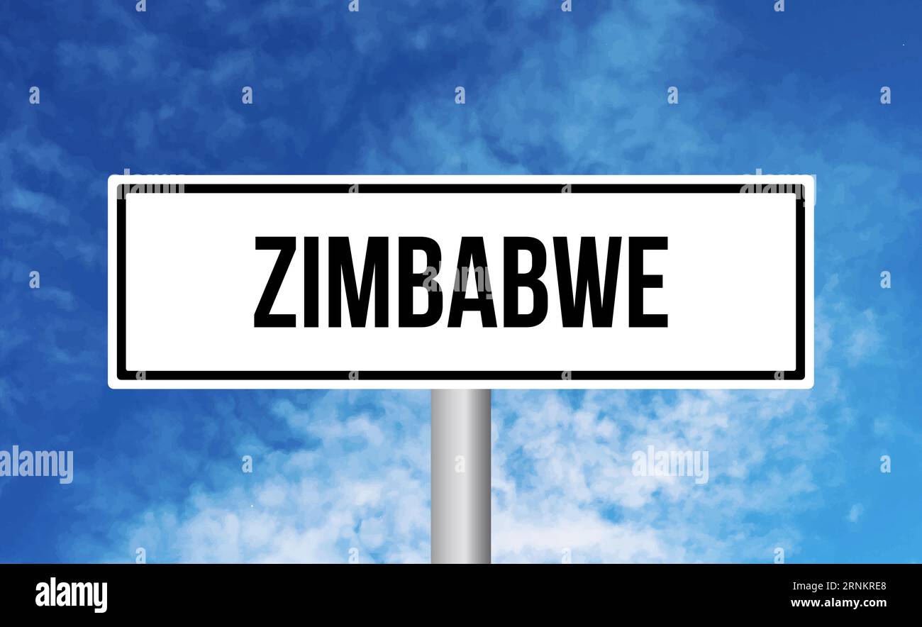 Zimbabwe road sign hi-res stock photography and images - Alamy