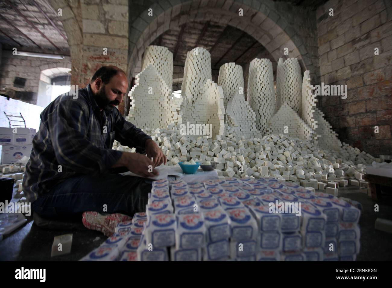 Soap making factory hi-res stock photography and images - Alamy