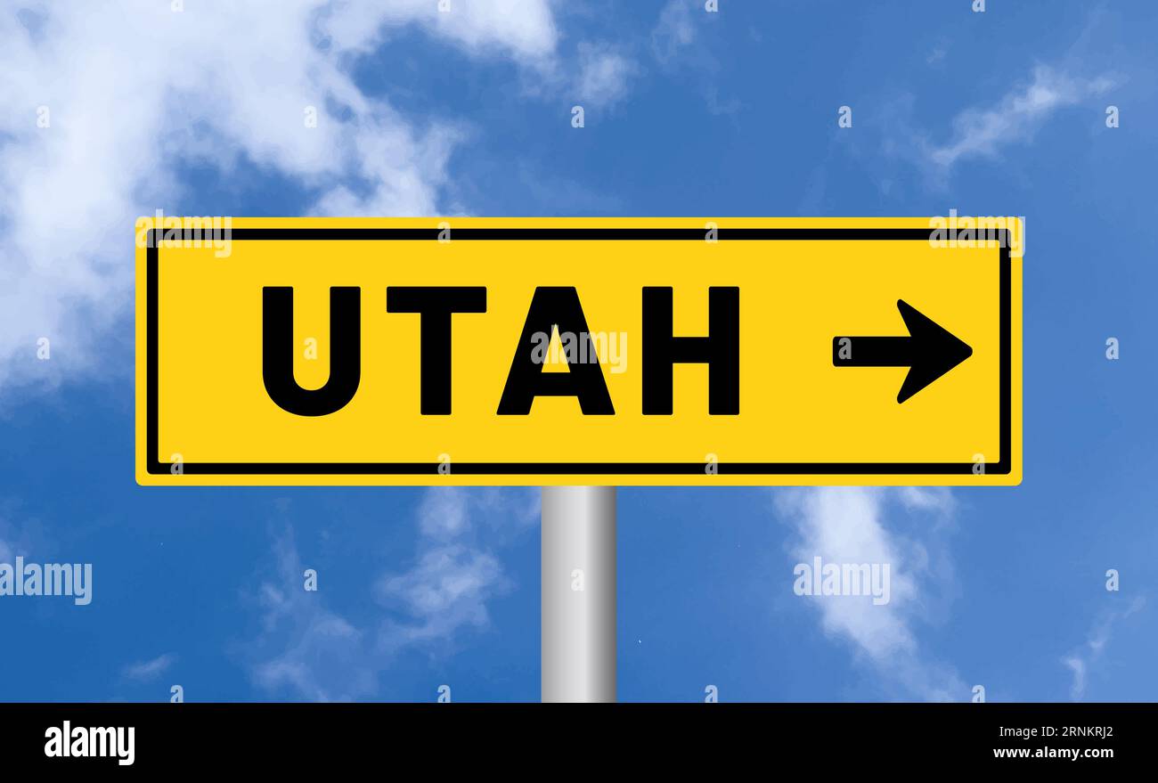 Utah road sign hi-res stock photography and images - Alamy