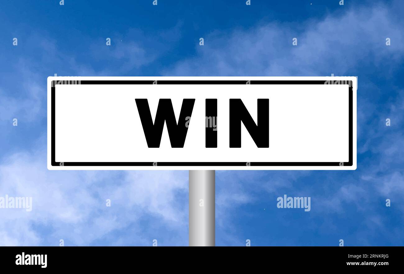You win road sign hi-res stock photography and images - Alamy