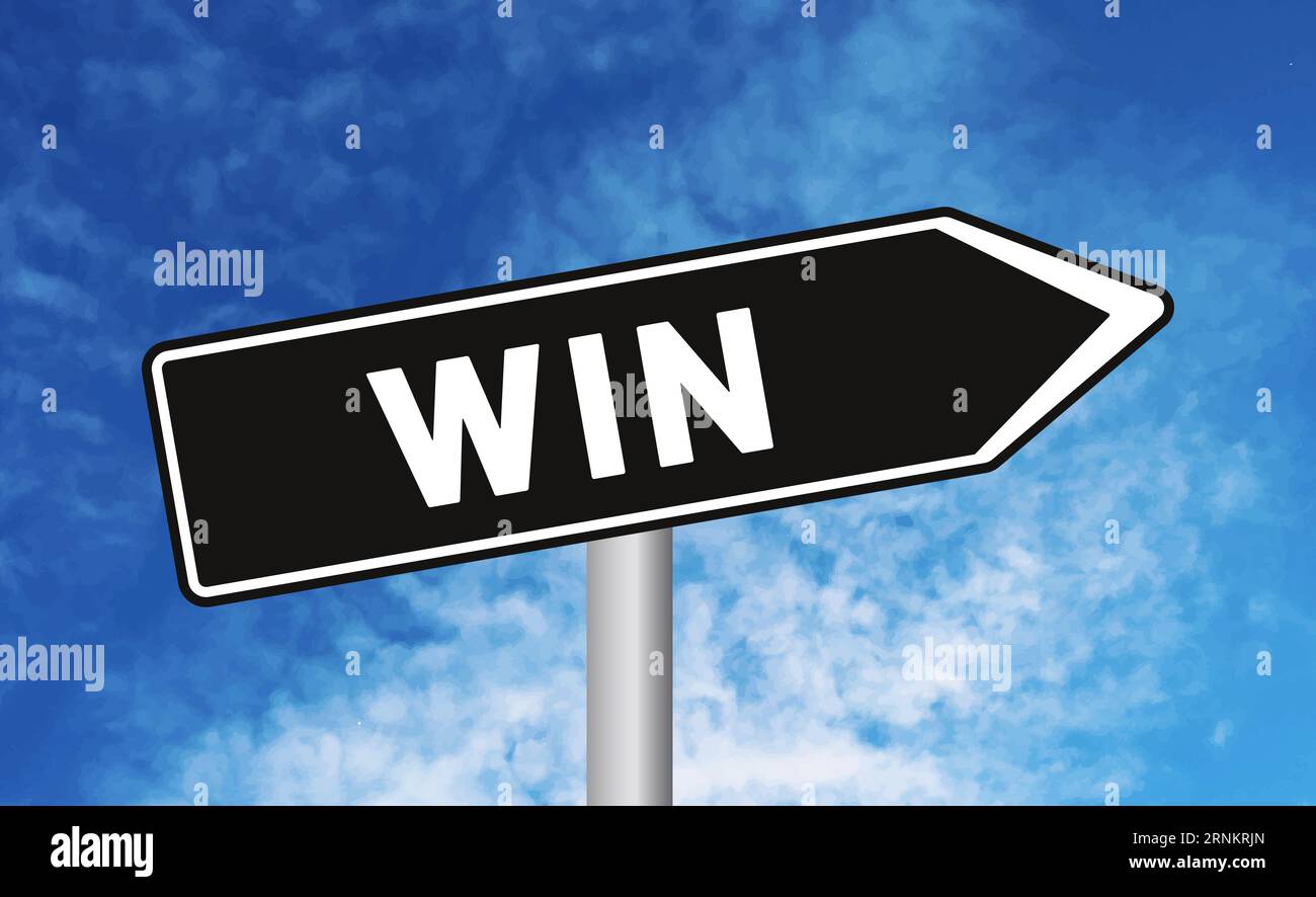 You win road sign hi-res stock photography and images - Alamy