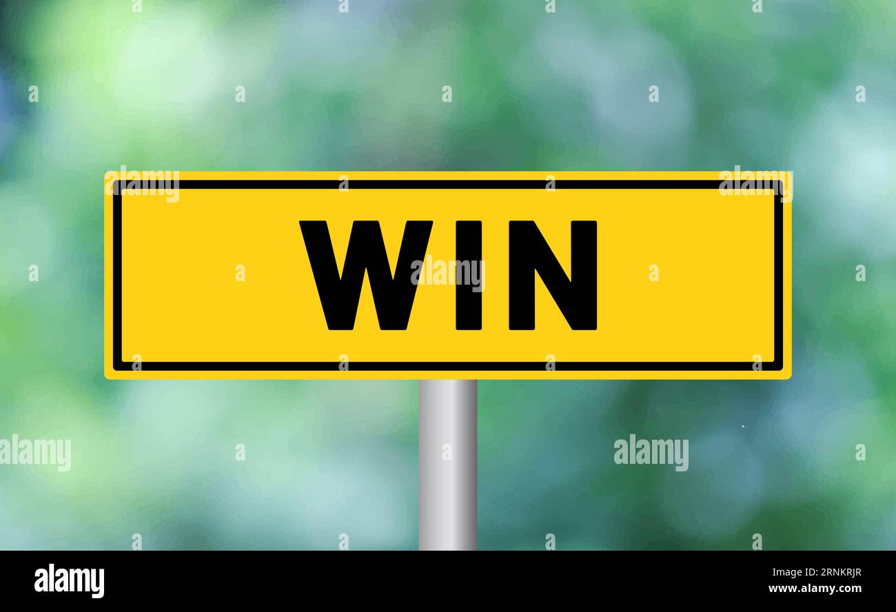 You win road sign hi-res stock photography and images - Alamy