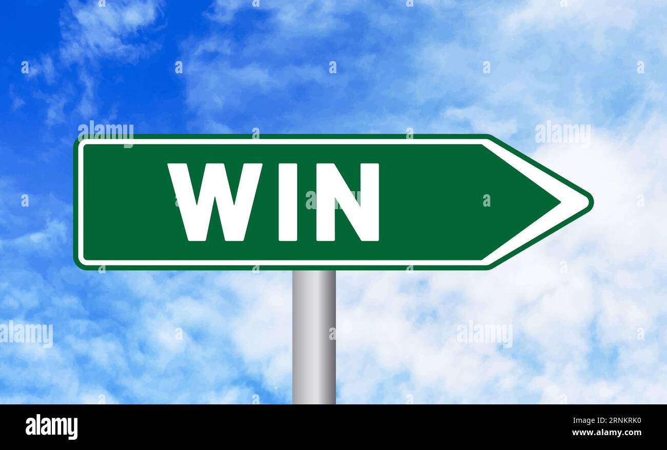 You win road sign hi-res stock photography and images - Alamy