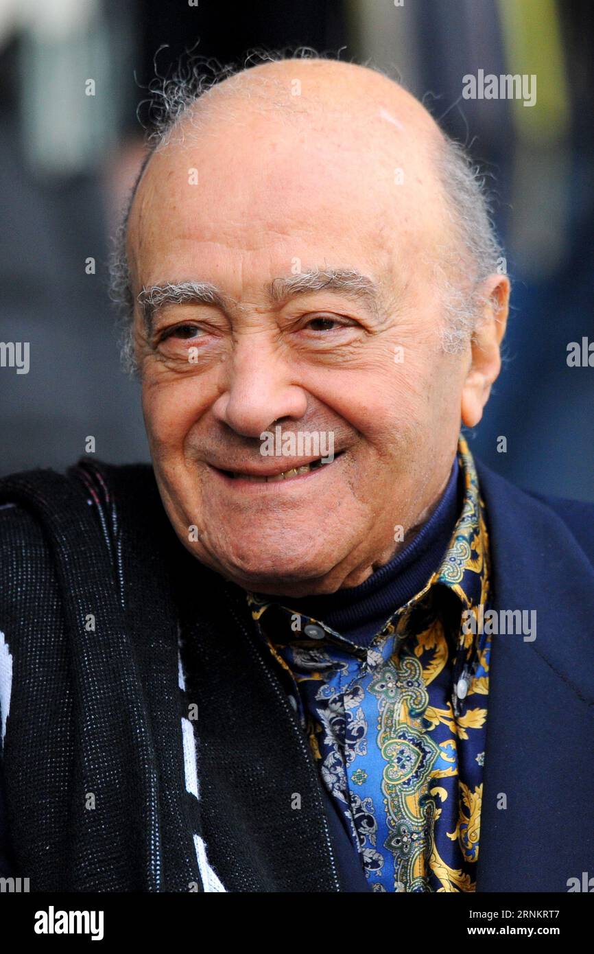 File photo dated 22/01/11 of Mohamed Al Fayed. Former Harrods owner Mr ...
