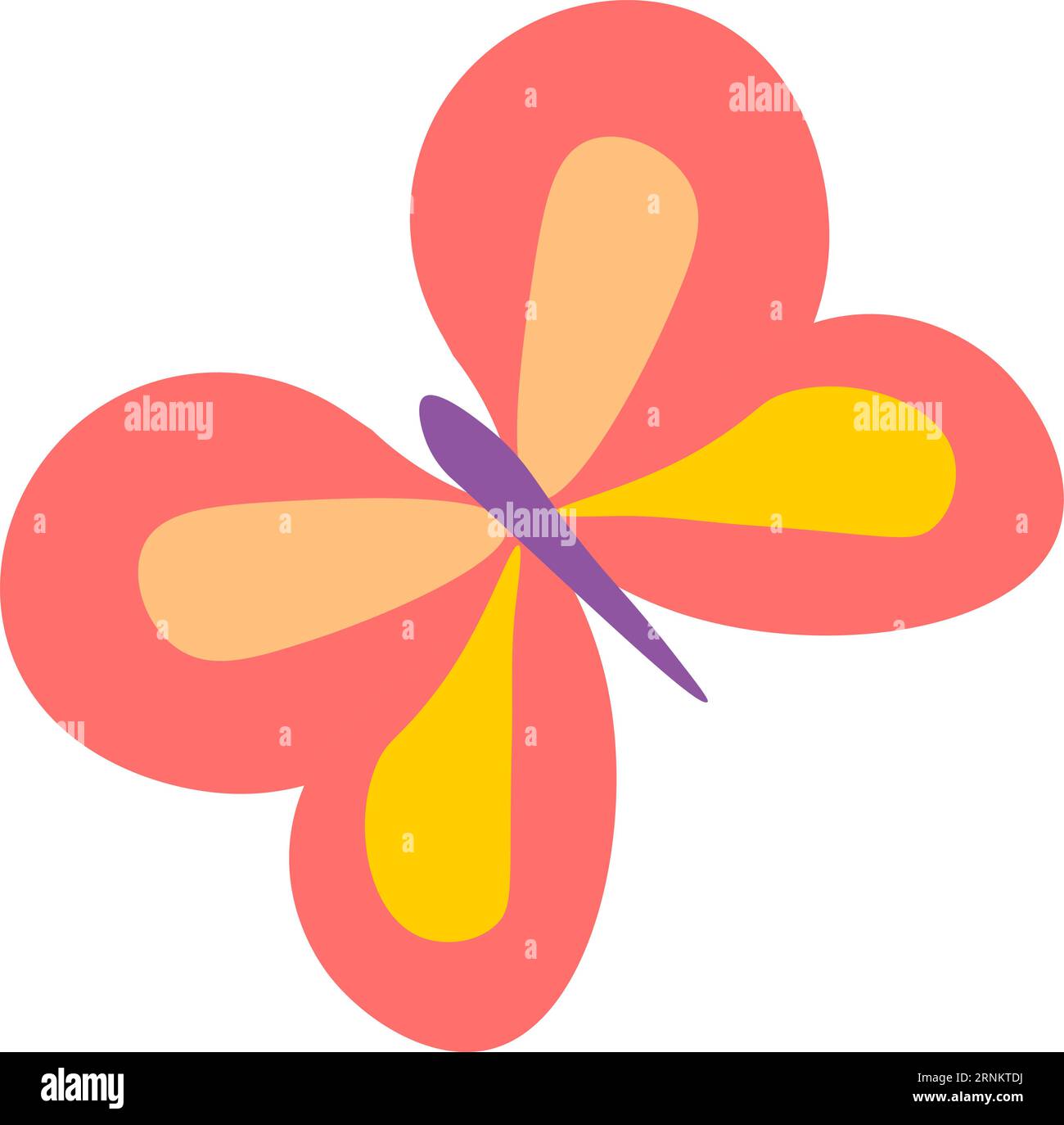 Butterfly insect animal, fauna and nature vector Stock Vector Image ...