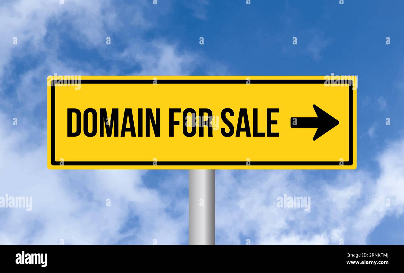 Domain for sale road sign hi-res stock photography and images - Alamy