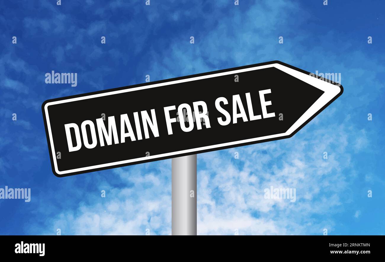 Domain for sale road sign hi-res stock photography and images - Alamy