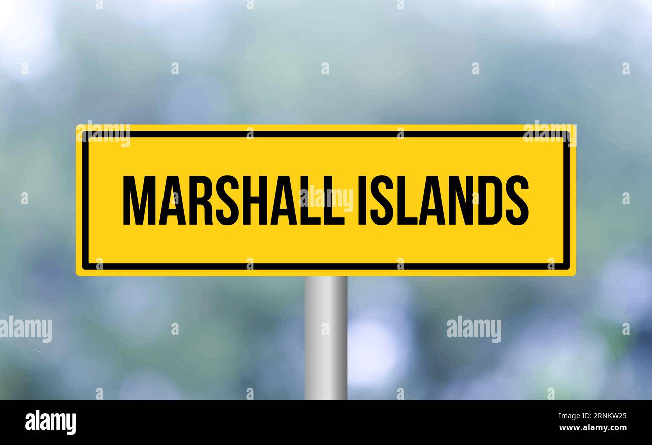 Marshall islands road sign hi-res stock photography and images - Alamy