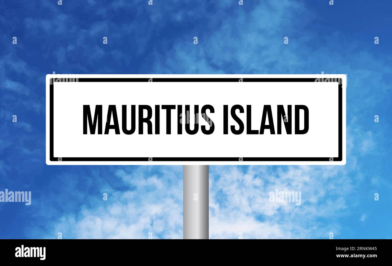 Mauritius island road sign hi-res stock photography and images - Alamy