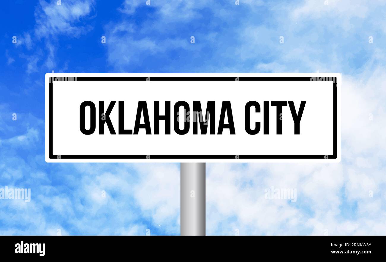Oklahoma city road sign hi-res stock photography and images - Alamy