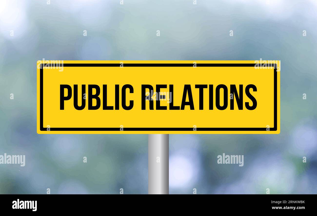 Public relations road sign hi-res stock photography and images - Alamy