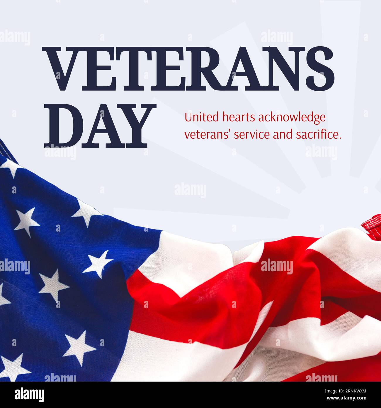 Composite of veterans day text over flag of usa on white background ...