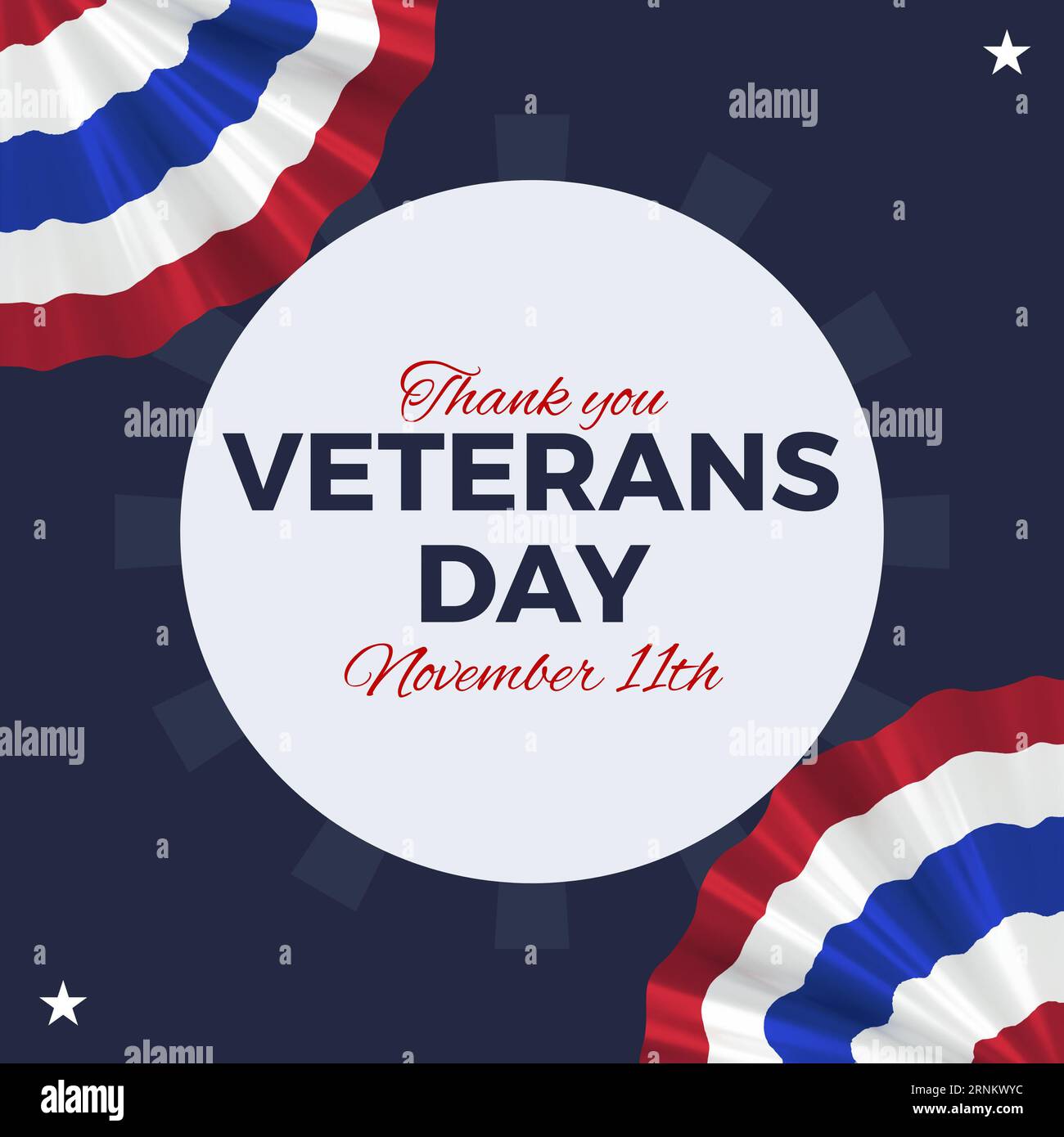 Composite of thank you veterans day november 11th text over flag of usa ...