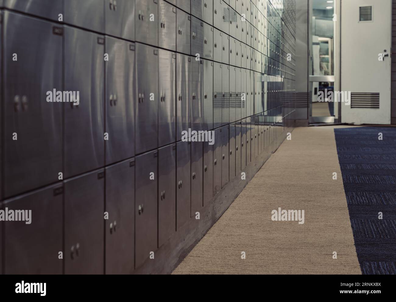 Bangkok, Thailand - 31 Aug, 2023 - Safe deposit boxes inside bank vault ...