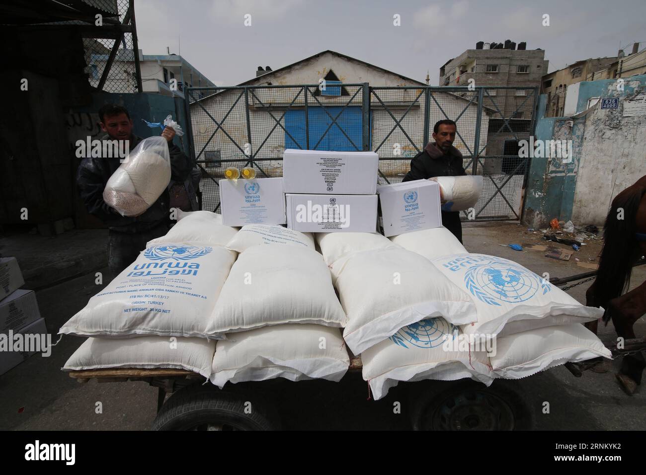 Palestine food distribution hi-res stock photography and images - Alamy