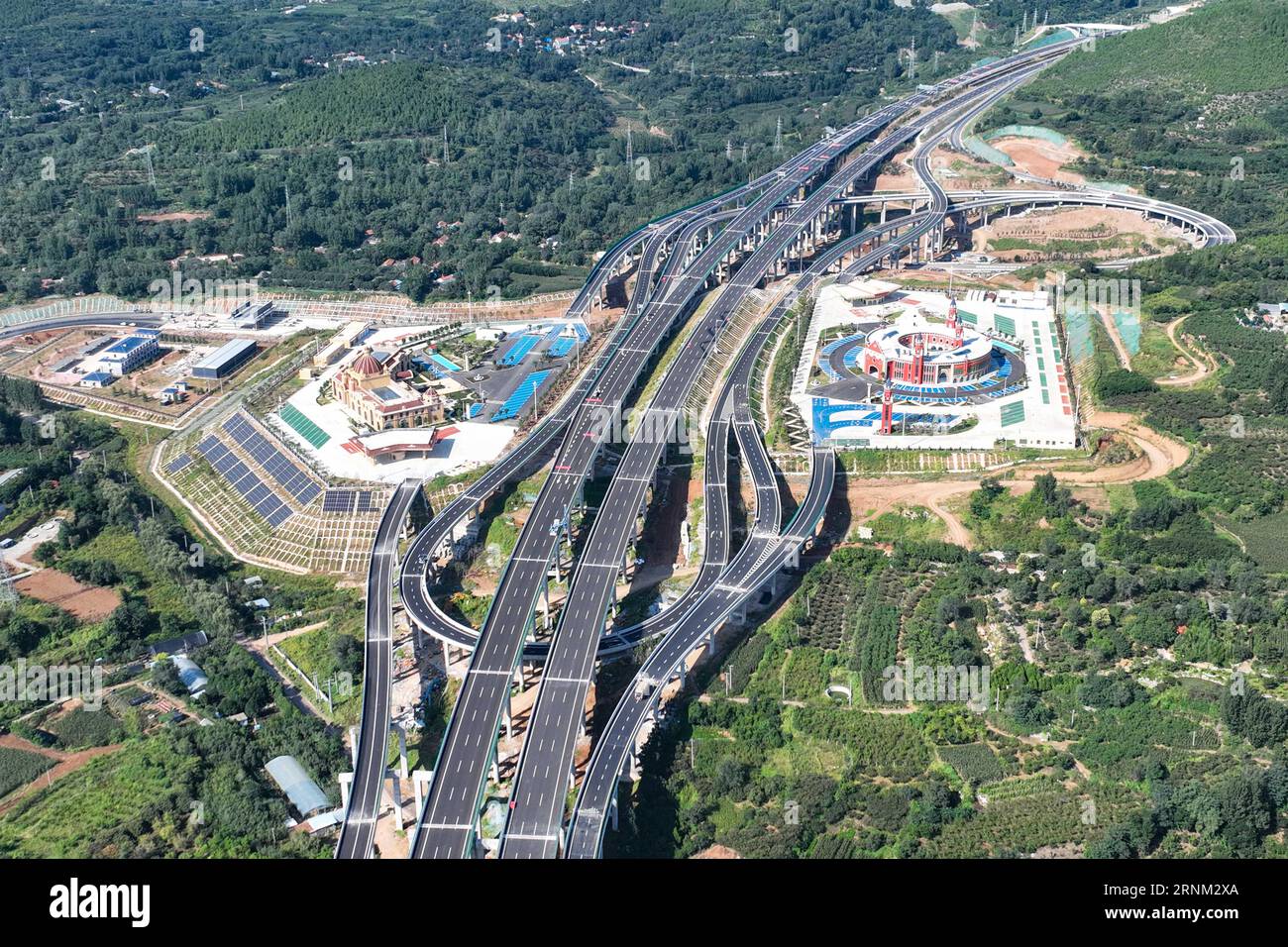 WEIFANG, CHINA - SEPTEMBER 2, 2023 - Aerial photo of Qingzhou South ...