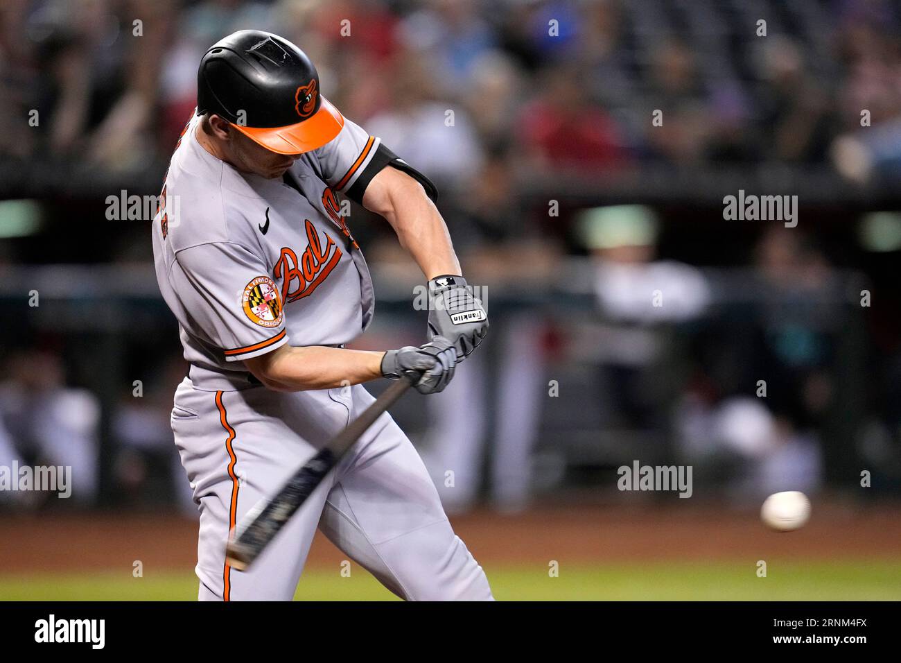 Baltimore Orioles' Jordan Westburg takes a swing against the Arizona ...