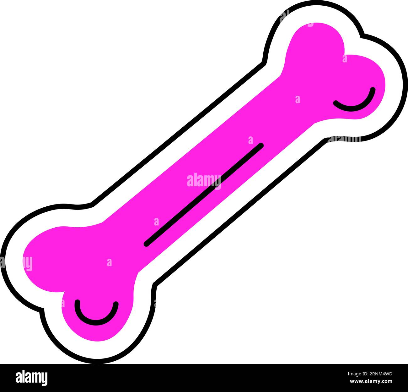 Pink Dog Bone Clip Art