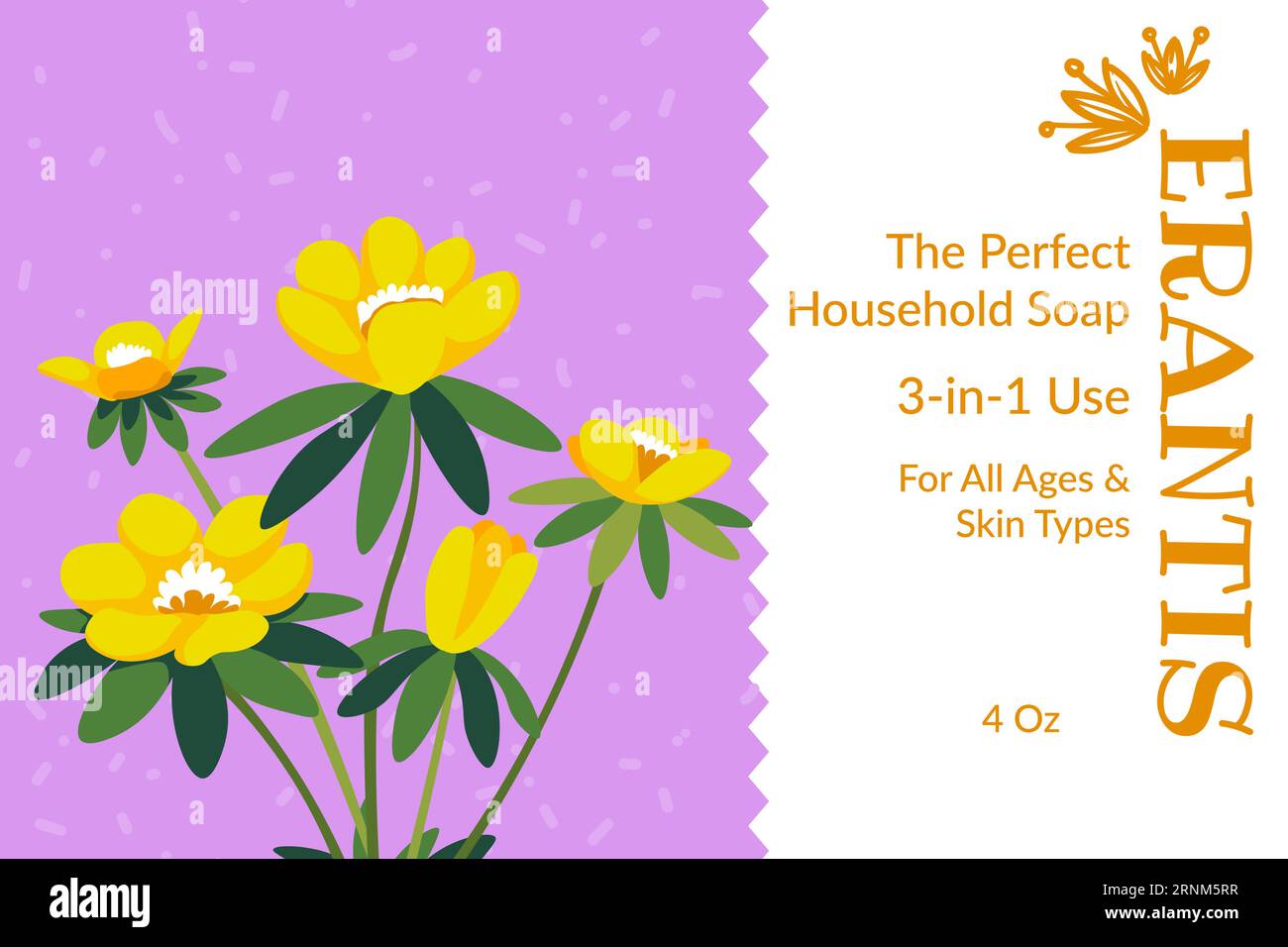 Eranthis flower bar soap with organic ingredients Stock Vector Image ...