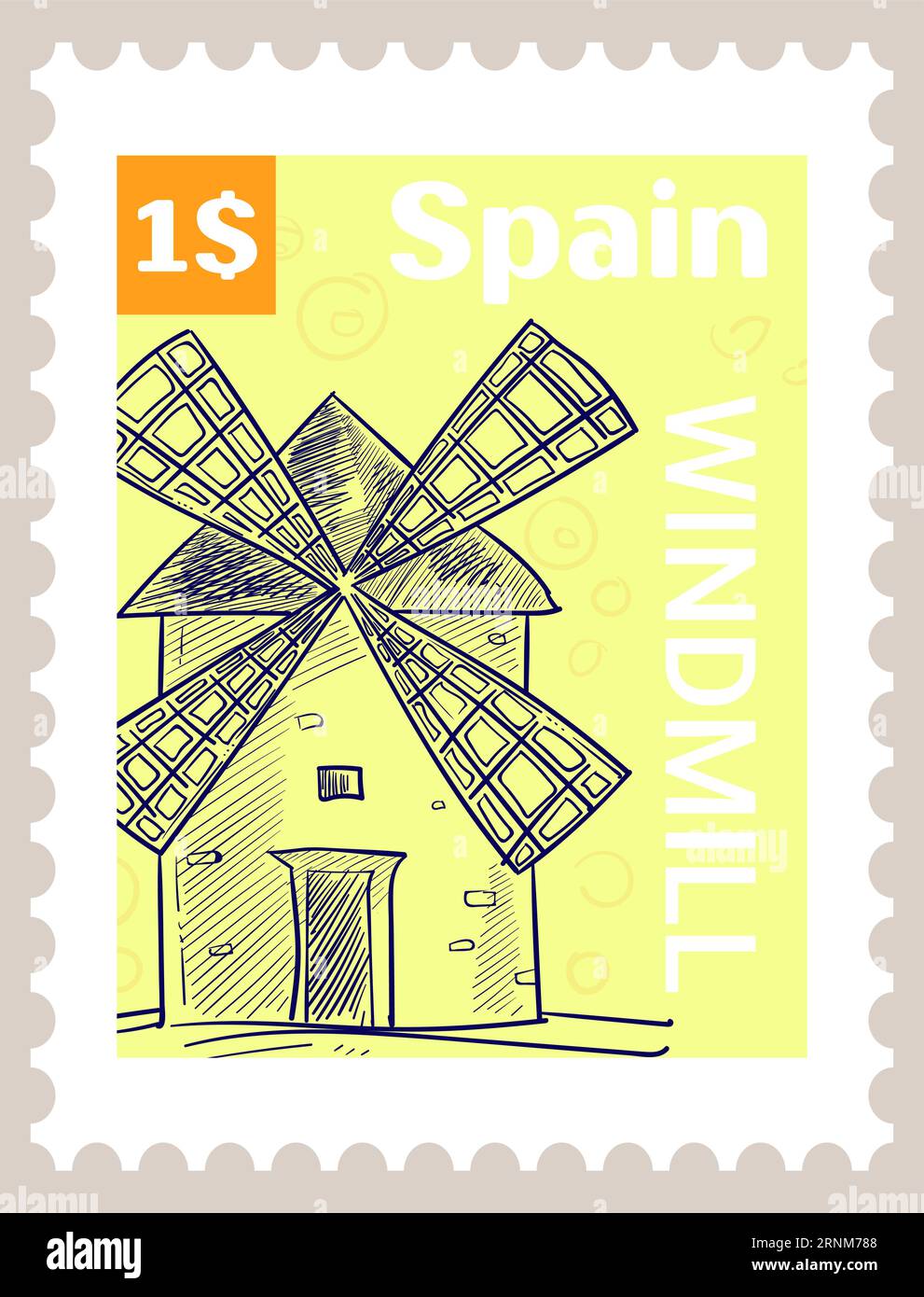Postmark spain Stock Vector Images - Alamy