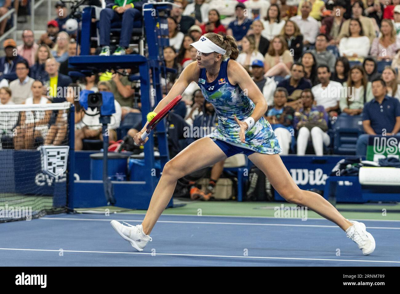 Elena Rybakina of Kazakhstan returns ball during 3rd round against ...