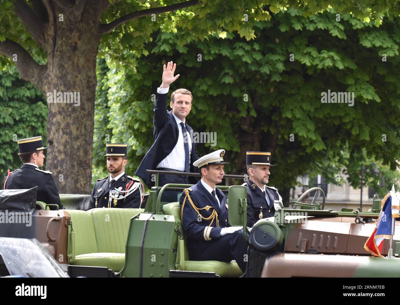 (170514) -- PARIS, May 14, 2017 -- French President Emmanuel Macron (C ...