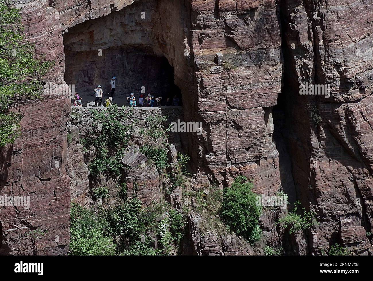 Cliff road in guoliang village hi-res stock photography and images - Alamy