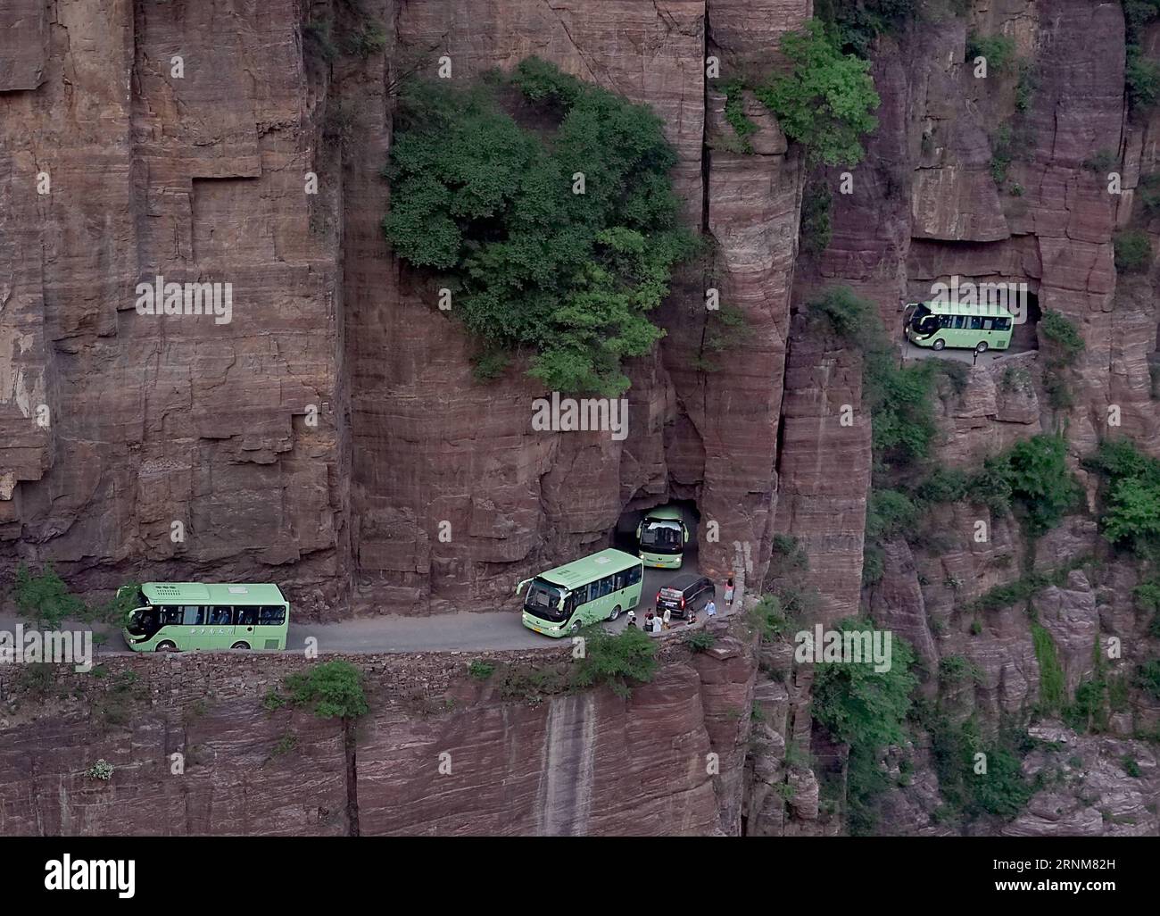 Cliff road in guoliang village hi-res stock photography and images - Alamy