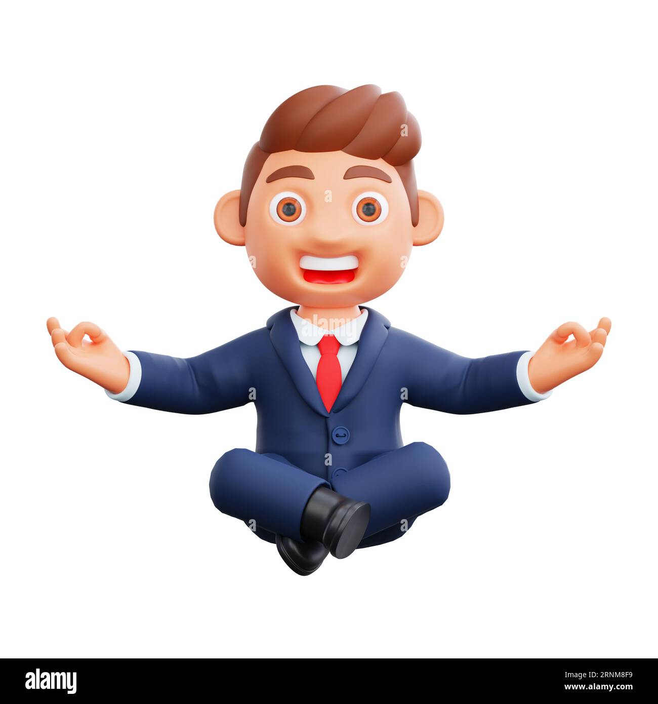 3d businessman character manager in different poses and business ...