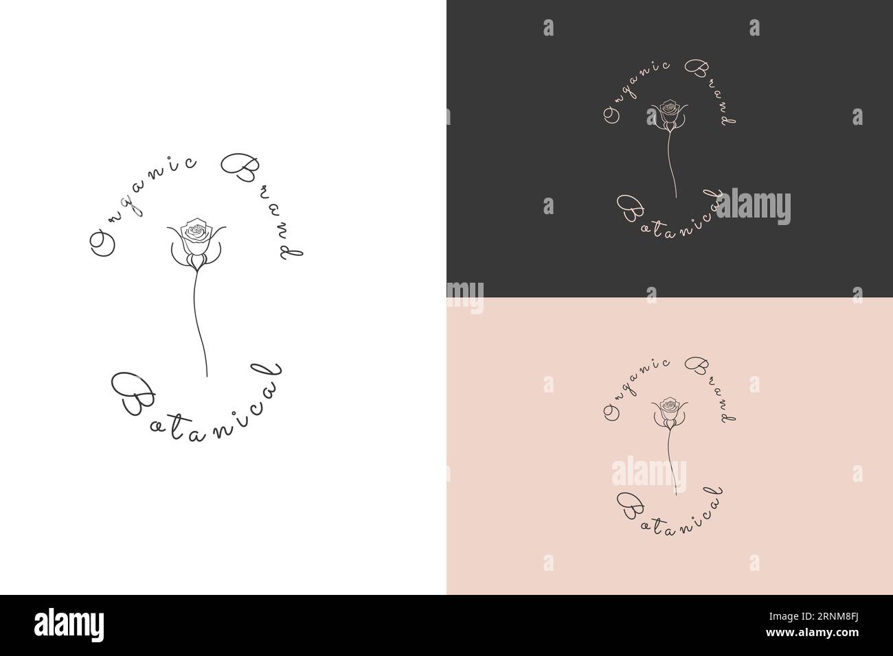 Botanic Logo Design Stock Vector Image & Art - Alamy