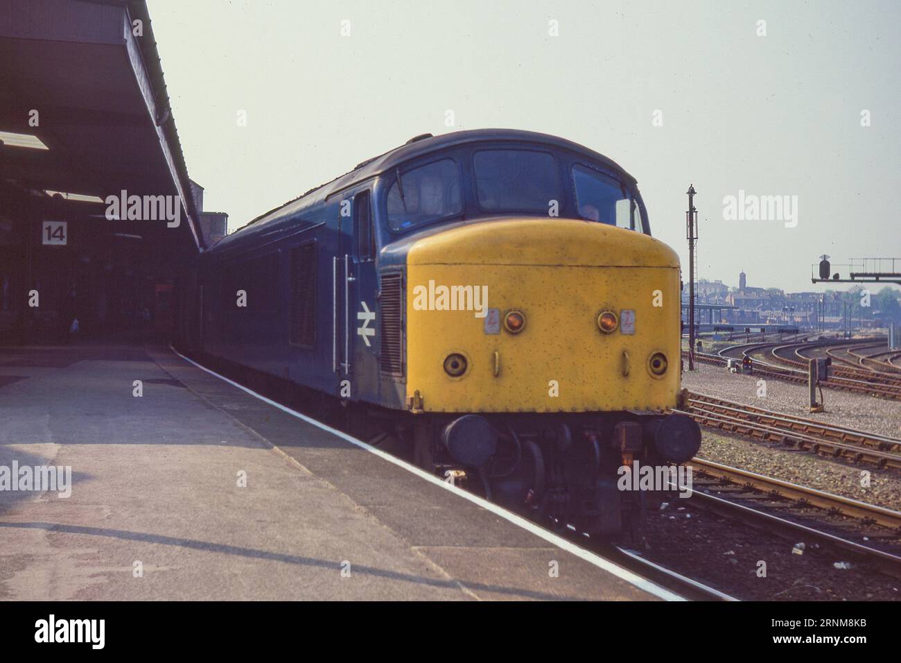 Passenger Train 1980's Stock Photo - Alamy