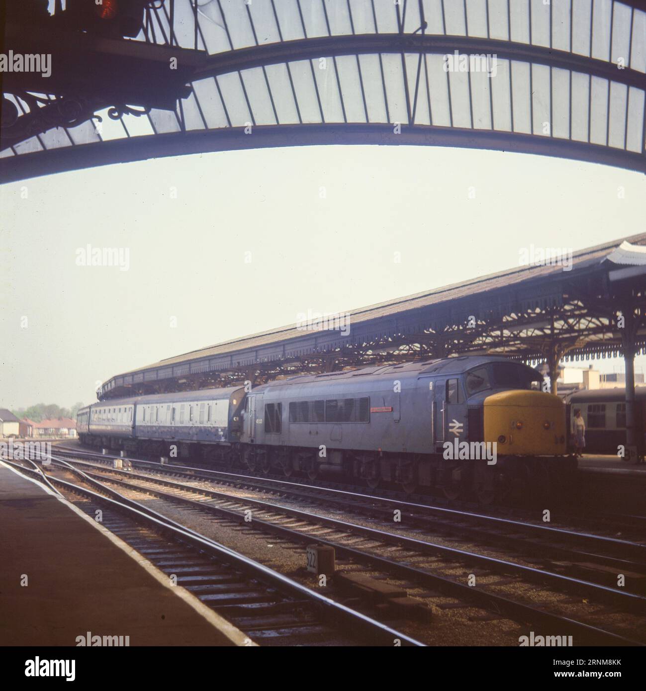 Passenger Train 1980's Stock Photo - Alamy