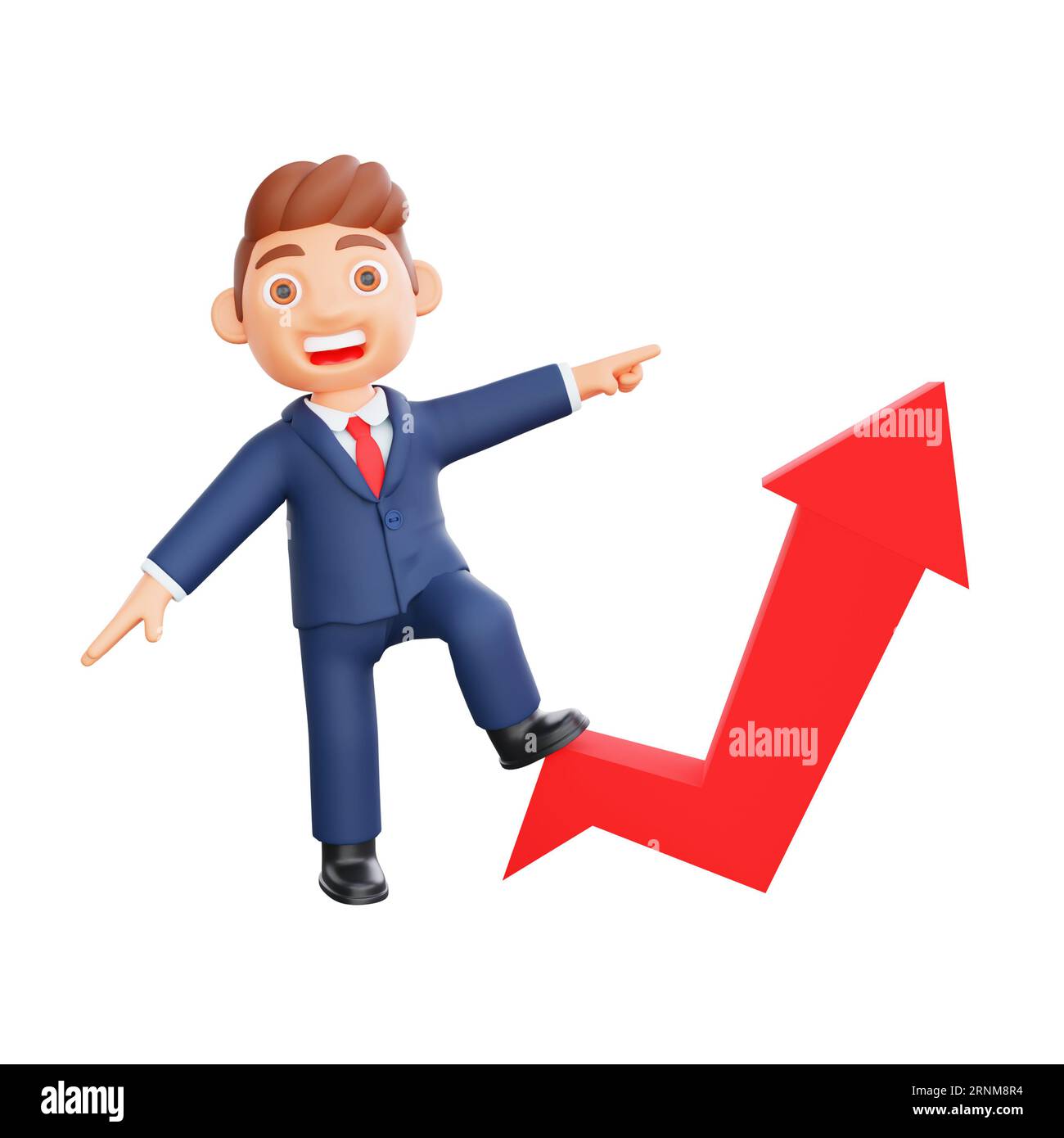 3d businessman character manager in different poses and business ...