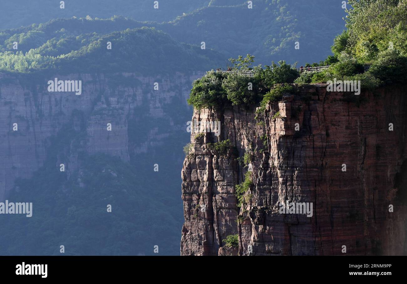 Cliff road in guoliang village hi-res stock photography and images - Alamy