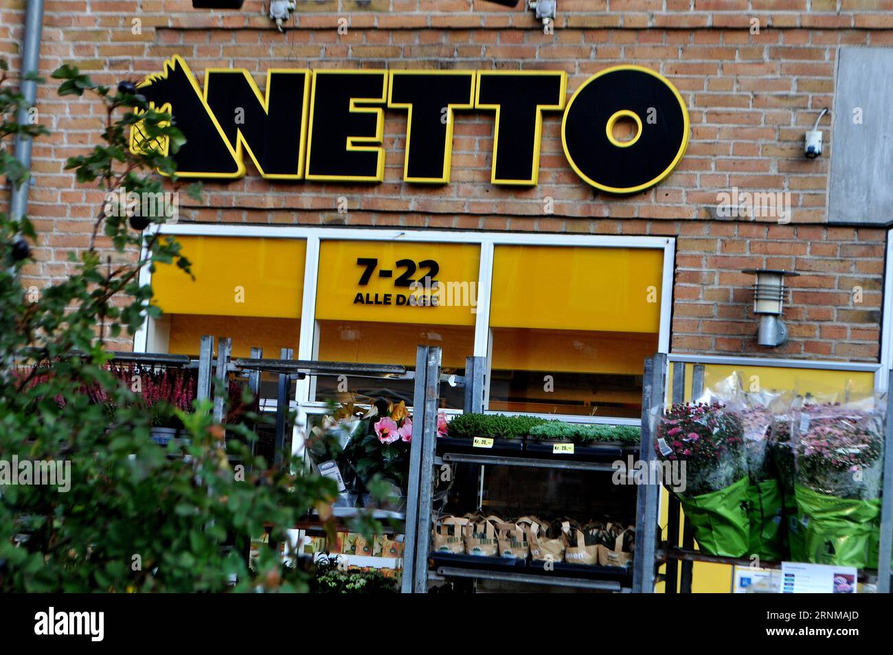 Copenhagen/Denmark /02 September 2023/Netto grocery store colour ...