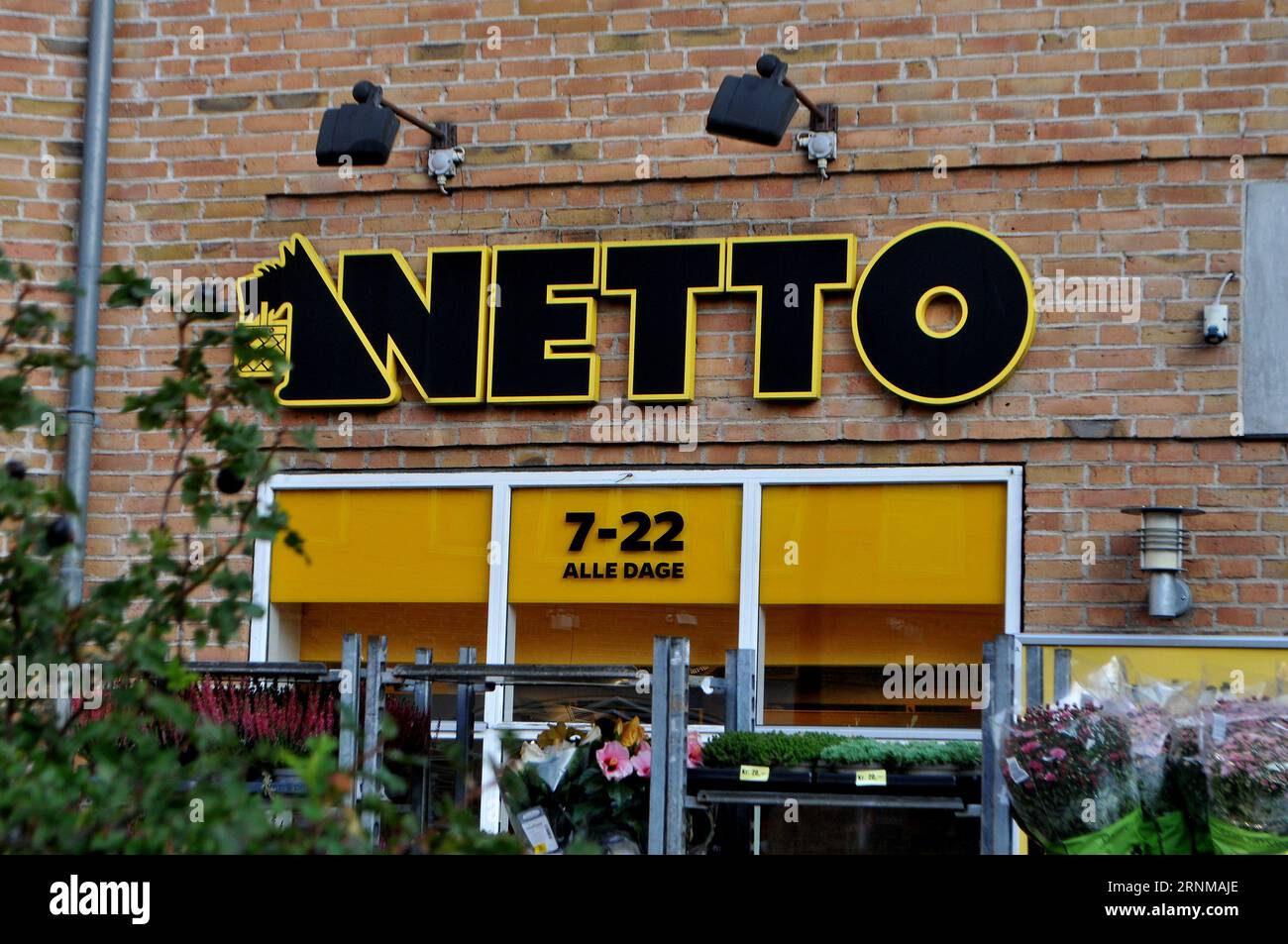 Copenhagen/Denmark /02 September 2023/Netto grocery store colour ...