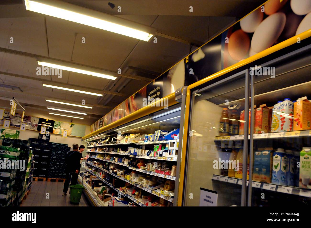 Copenhagen/Denmark /02 September 2023/Netto grocery store colour ...
