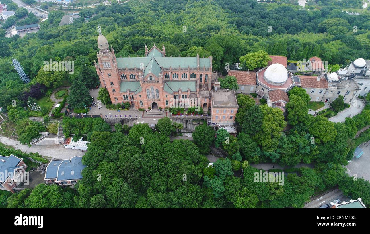 (170524) -- SHANGHAI, May 24, 2017 -- The Sheshan catholic church is ...