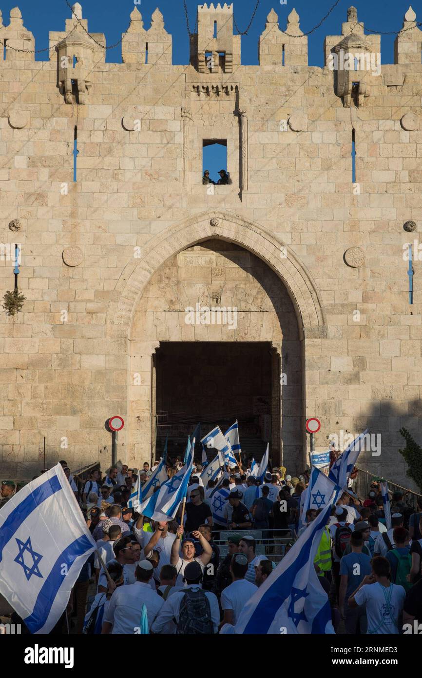 (170525) -- JERUSALEM, May 25, 2017 -- Israelis march into Damascus ...