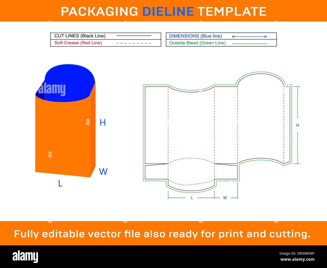 French Fry Box, Party Favour Box, Die line Template SVG, Ai, EPS, PDF ...