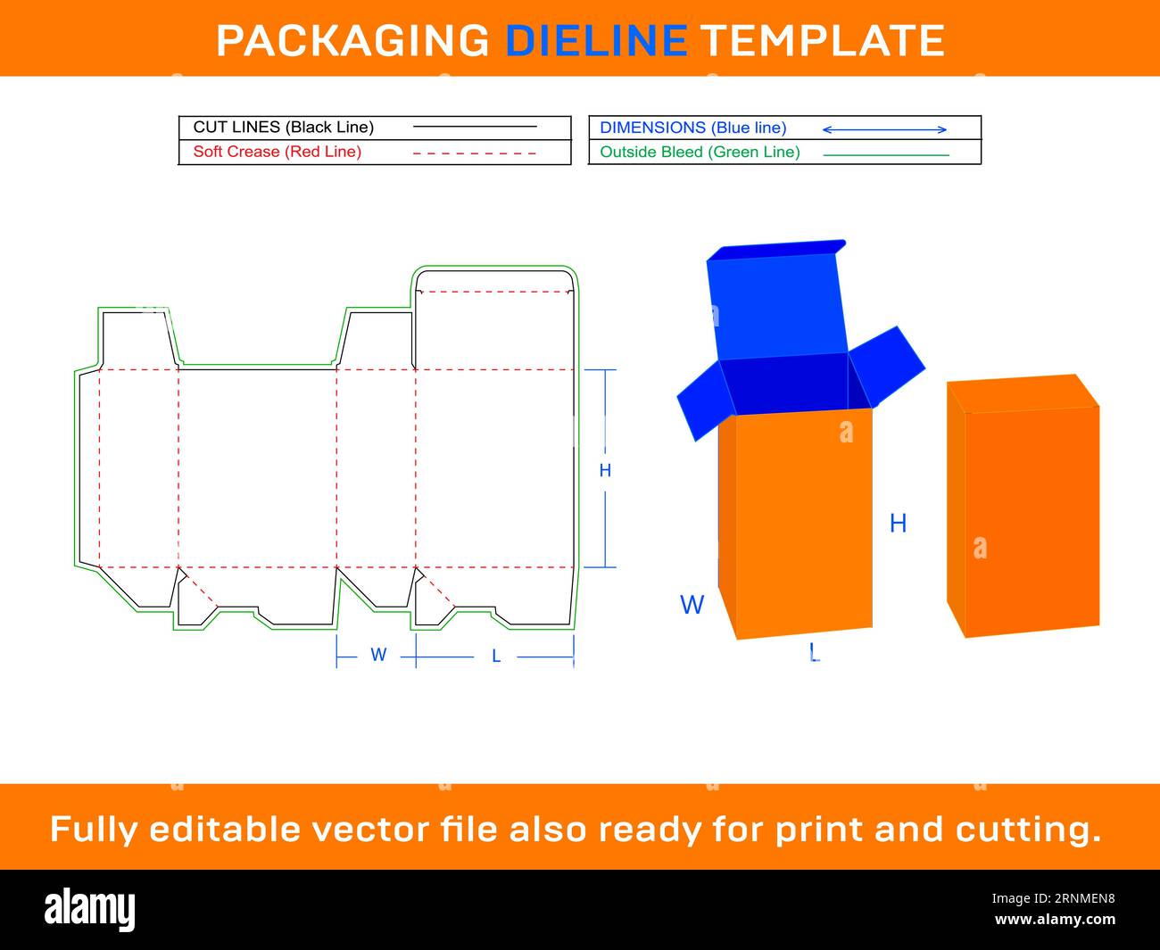 Auto Lock Box, Storage Box, Gift Box Die line Template SVG, Ai, EPS ...