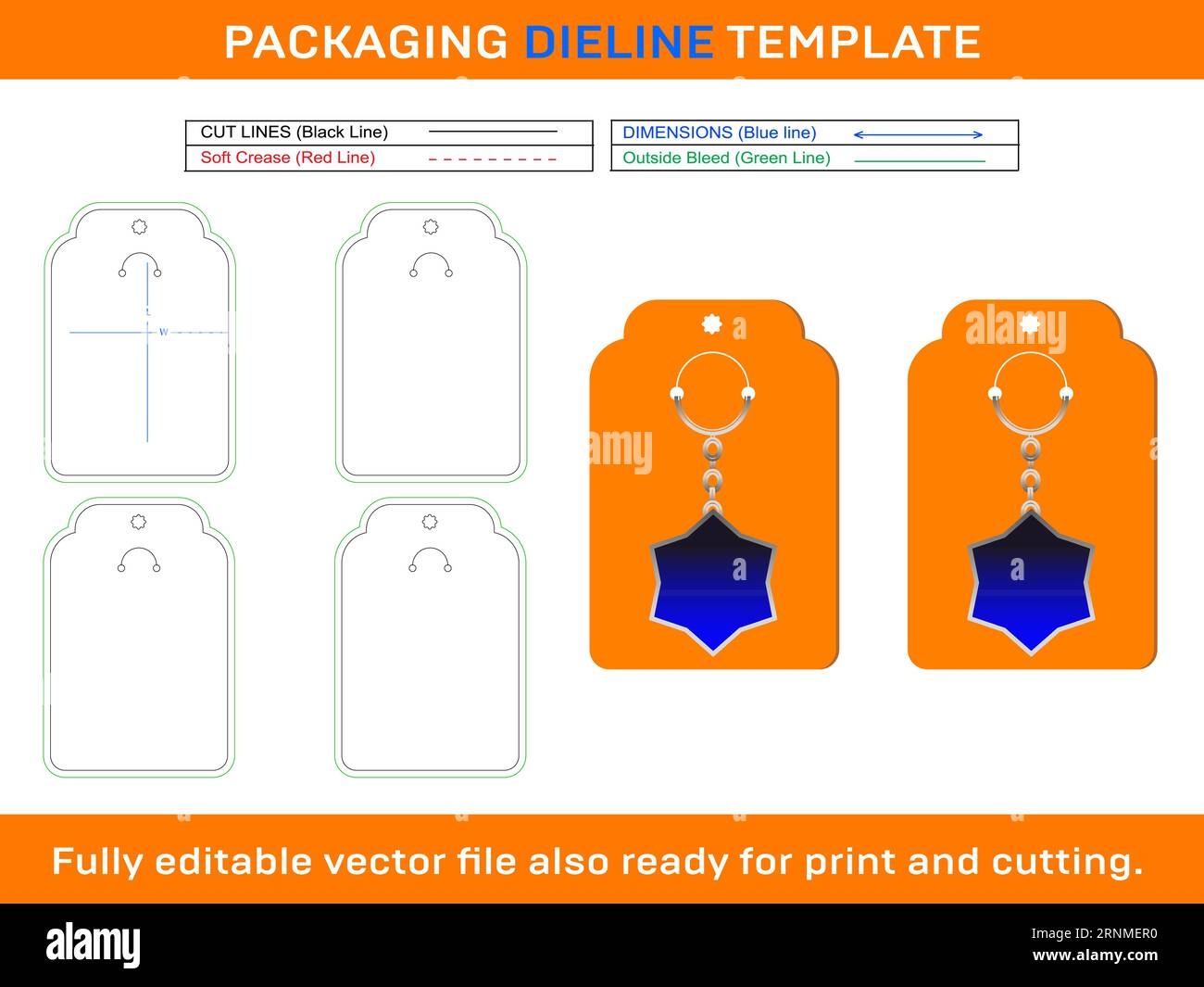 Display Keychain, Die line Template Stock Vector Image & Art - Alamy