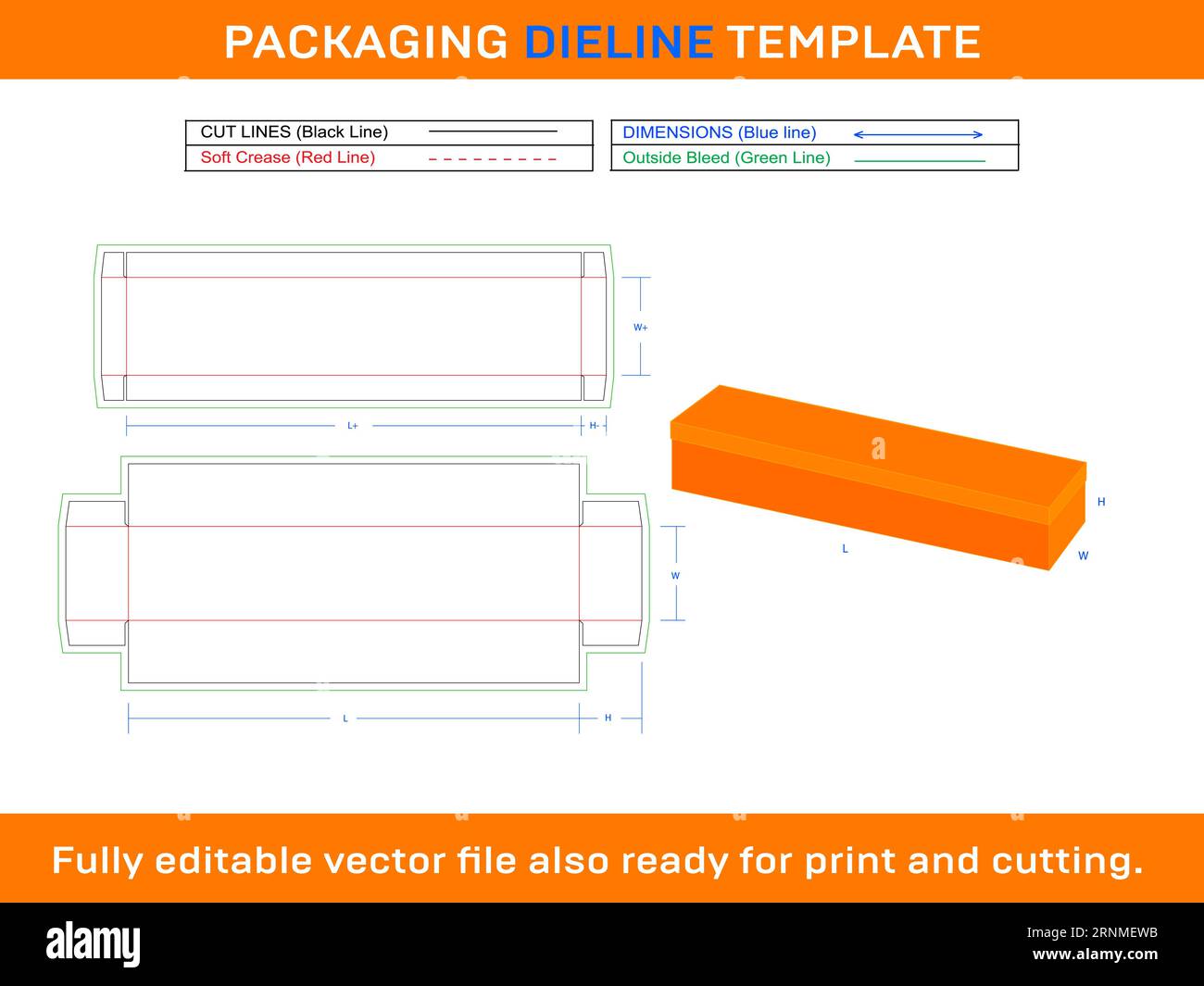 Jewellery Box, Match Box, Gift Box Die line Template Stock Vector Image ...