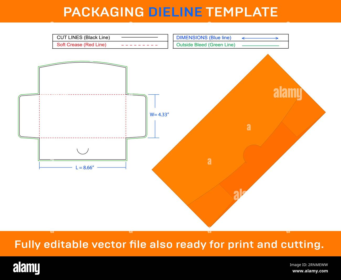 Blank Lock Envelope, Die line Template, SVG, EPS, PDF, Ai, PNG, JPEG ...