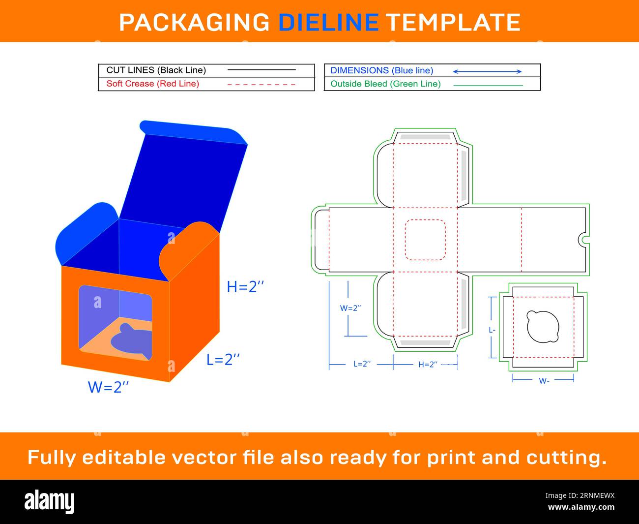 Single Cupcake Box Template