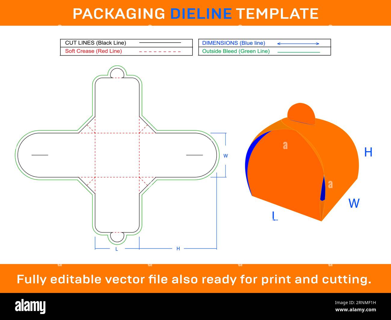 Birthday Party Gift Box, Die line Template SVG, Ai, EPS, PDF, DXF, JPG ...