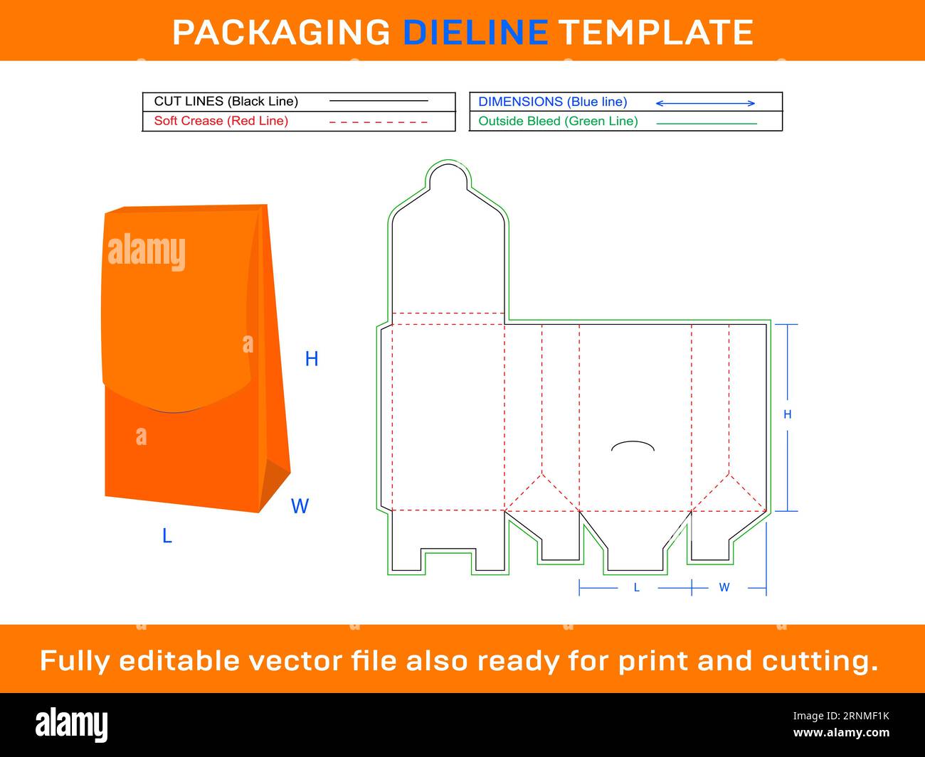 Favour Bag, Party Bag, Gift Bag Die line Template SVG, Ai, EPS, PDF ...